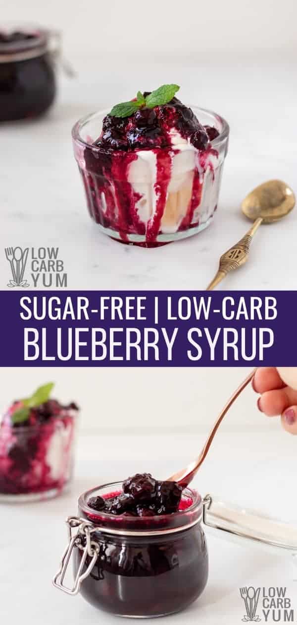 Low Carb Sugar Free Blueberry Syrup - Low Carb Yum