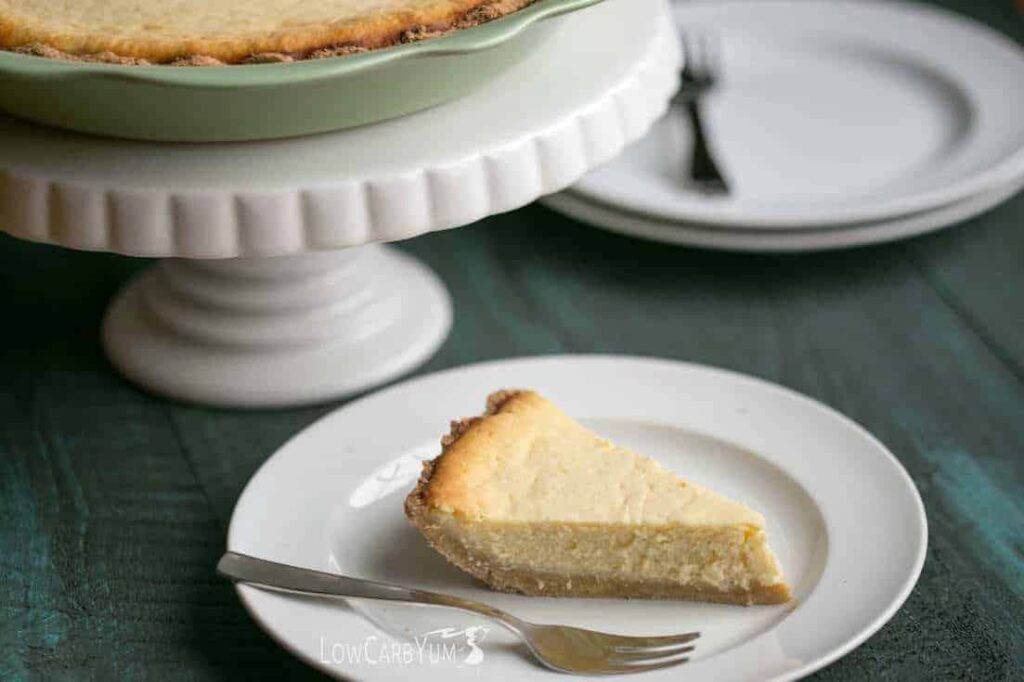 Easy Italian Ricotta Cheese Pie Recipe - Low Carb Yum