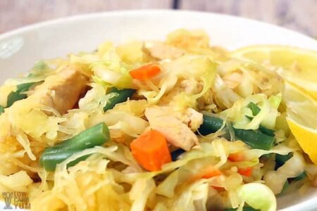 Low Carb Filipino Pancit Recipe (Lo Mein) - Low Carb Yum
