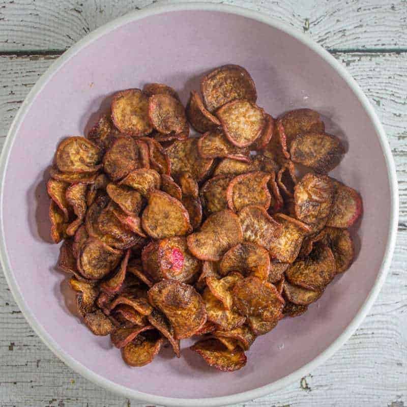 Radish Chips - A Perfect Low Carb Snack | Low Carb Yum