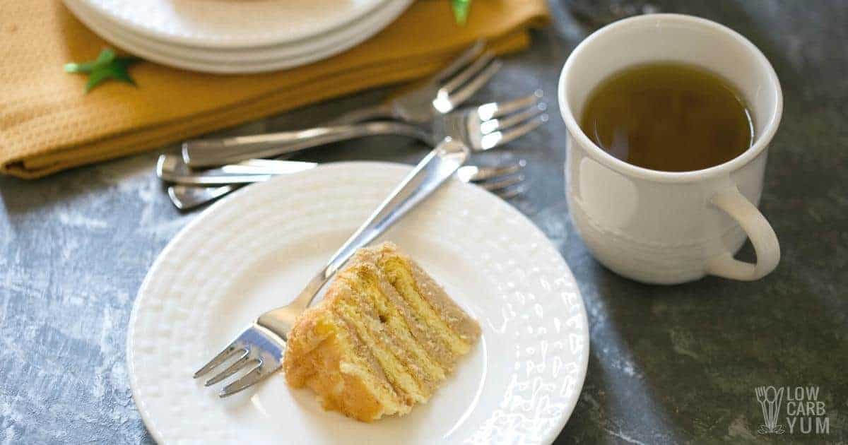 Keto Cloud Cake With Coffee Buttercream Low Carb Yum