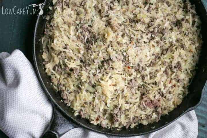 Keto Crack Slaw with Beef and Cabbage - Low Carb Yum