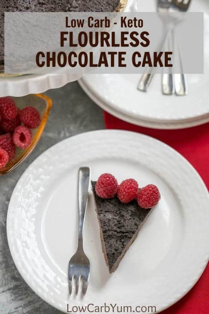 Keto Flourless Chocolate Cake - Gluten Free - Low Carb Yum