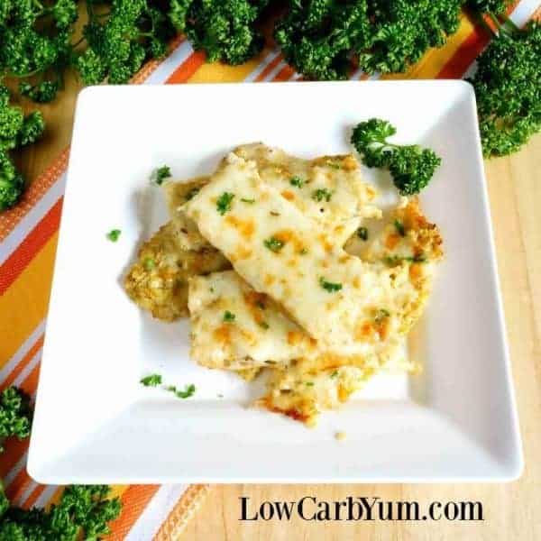 Cheesy Cauliflower Breadsticks Recipe - Low Carb Yum
