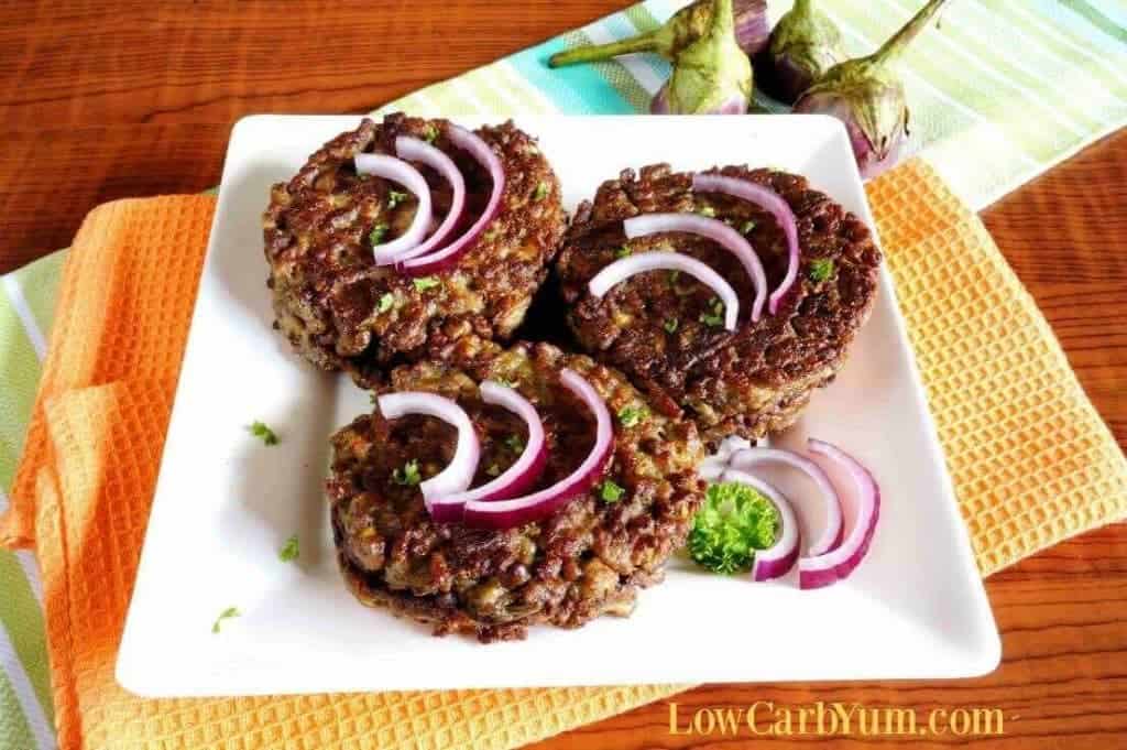 Eggplant Burger Recipe - Filipino Style - Low Carb Yum