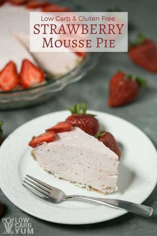 Keto Strawberry Cream Pie (No Bake, Icebox) - Low Carb Yum