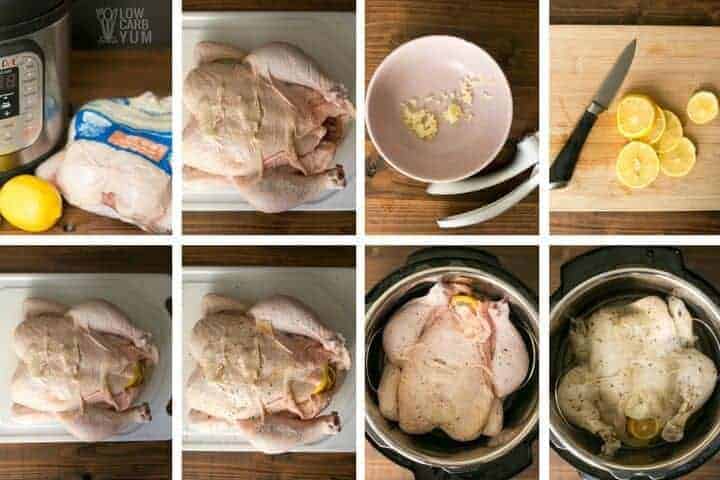 Pressure Cooker Whole Chicken in the Instant Pot | Low Carb Yum