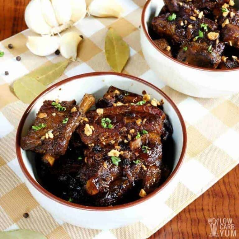 Filipino Pork Belly Adobo Recipe - Slow Cooker - Low Carb Yum