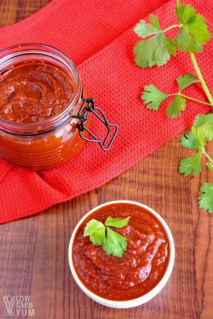 Easy Homemade Keto Sugar Free Ketchup - Low Carb Yum