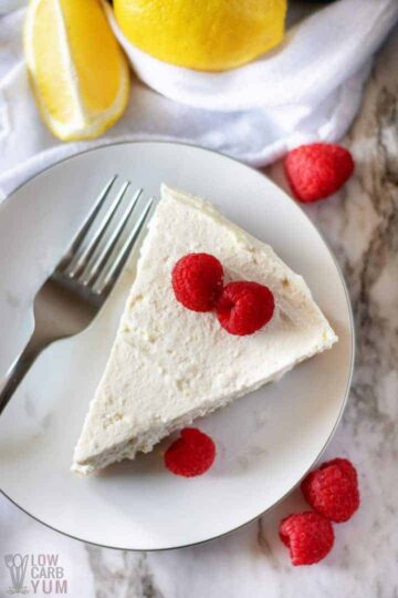 Italian Lemon Ricotta Cheesecake (Keto) - Low Carb Yum
