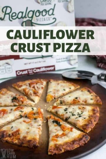 Real Good Pizza with Cauliflower Crust (Keto) - Low Carb Yum