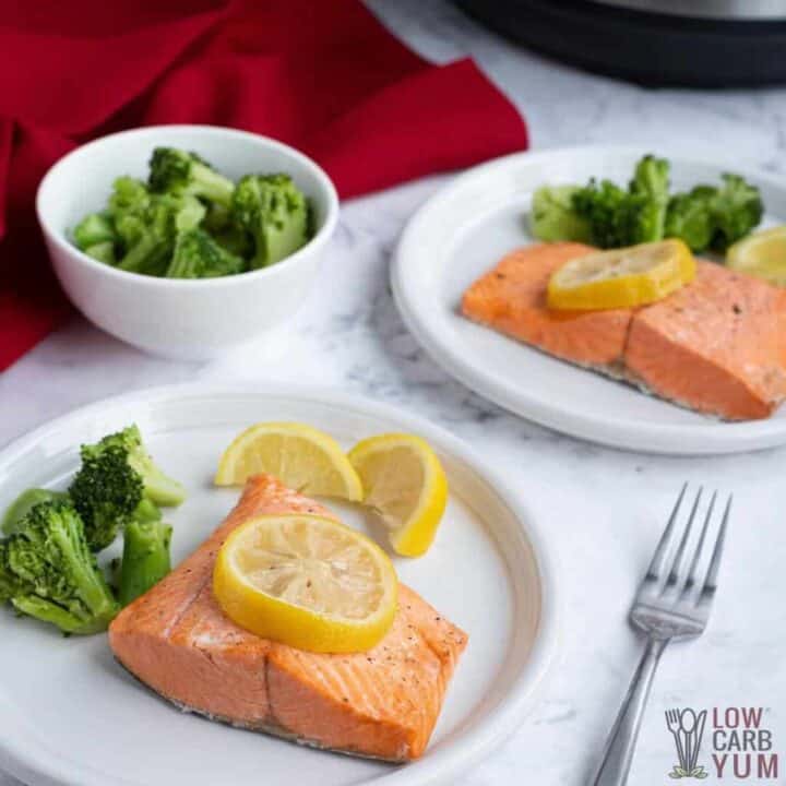 Instant Pot Salmon with Frozen Fillets or Fresh - Low Carb Yum