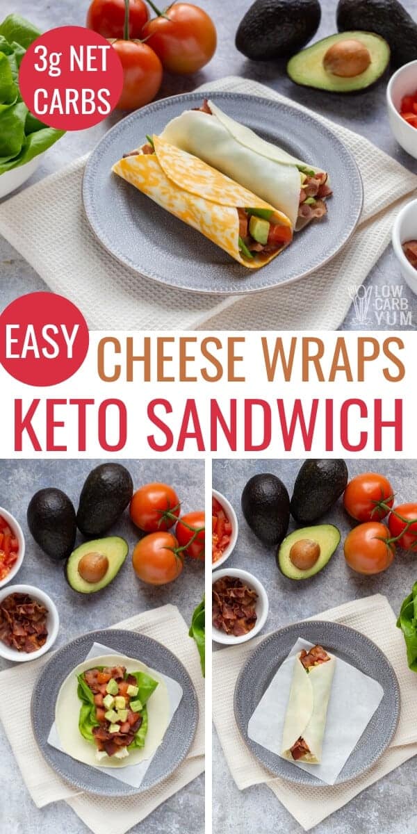 Keto BLT Low-Carb Cheese Wraps - Low Carb Yum
