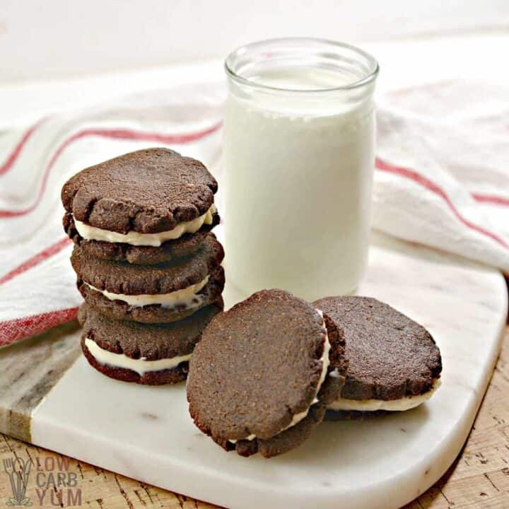 Homemade Gluten-Free Keto Oreos - Low Carb Yum