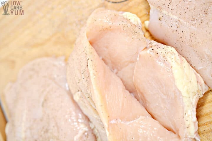 Keto Bacon-Wrapped Cream Cheese Stuffed Chicken - Low Carb Yum