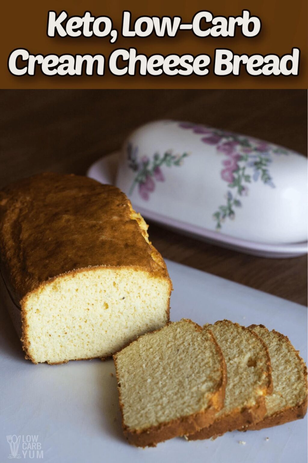 Fathead Keto Cream Cheese Bread Loaf - Low Carb Yum