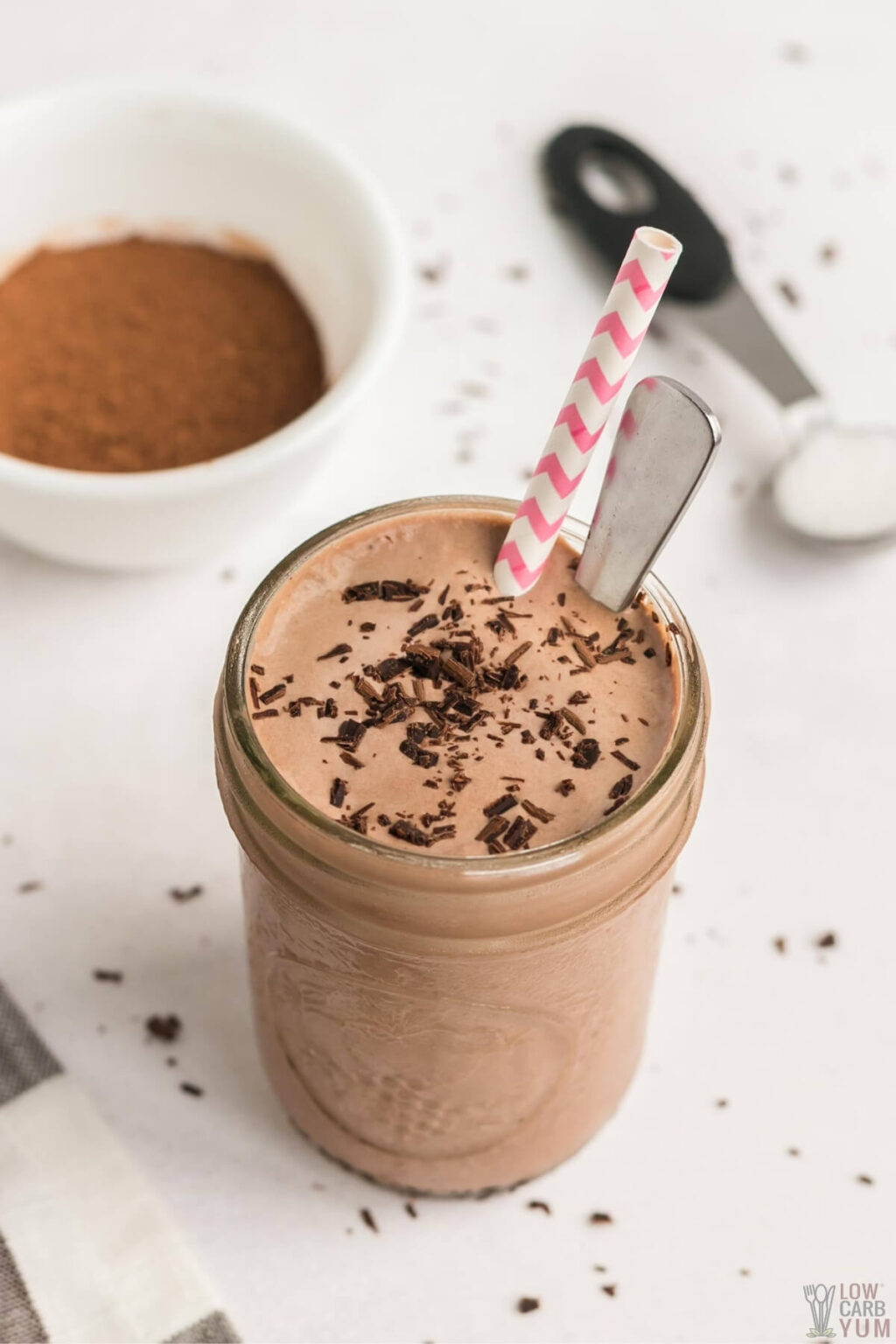 Chocolate Keto Frosty Low Carb Shake - Low Carb Yum
