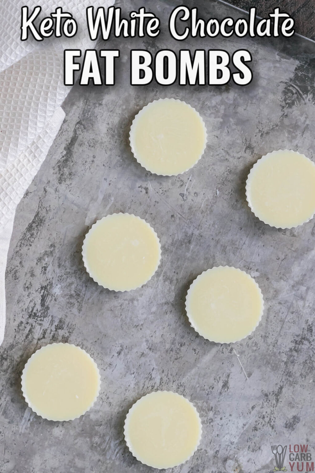 Keto White Chocolate Fat Bombs - Low Carb Yum