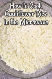 How To Make Cauliflower Rice In The Microwave - Low Carb Yum