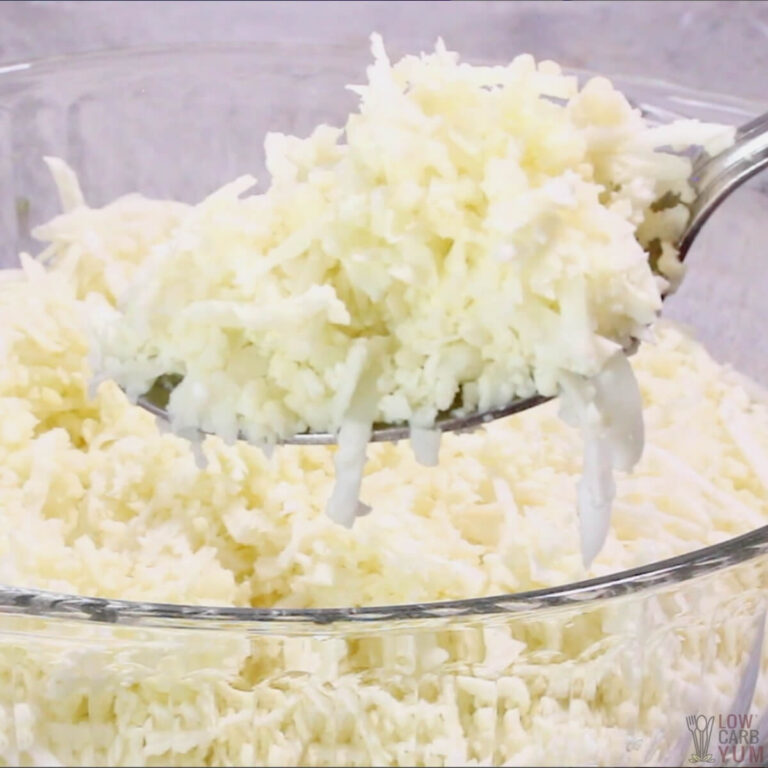 How To Make Cauliflower Rice In The Microwave - Low Carb Yum