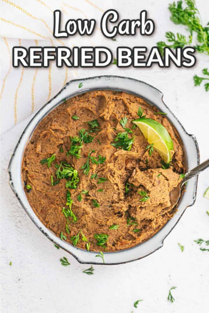 Low Carb Refried Beans Recipe with Bacon - Low Carb Yum