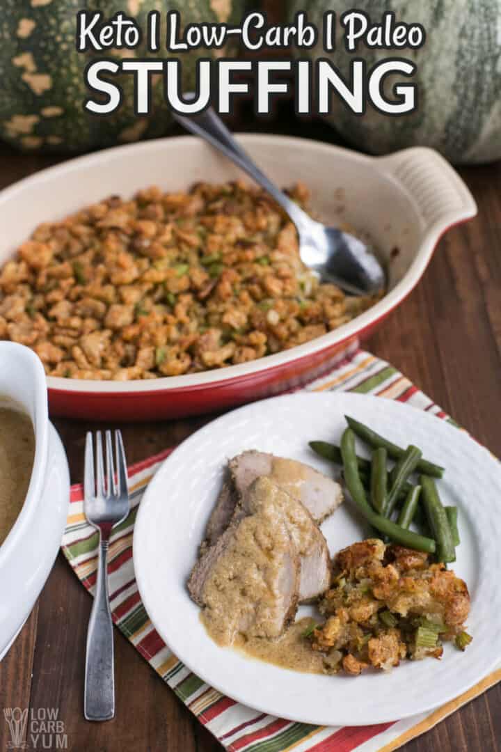Keto & Low Carb Stuffing Recipe - Low Carb Yum