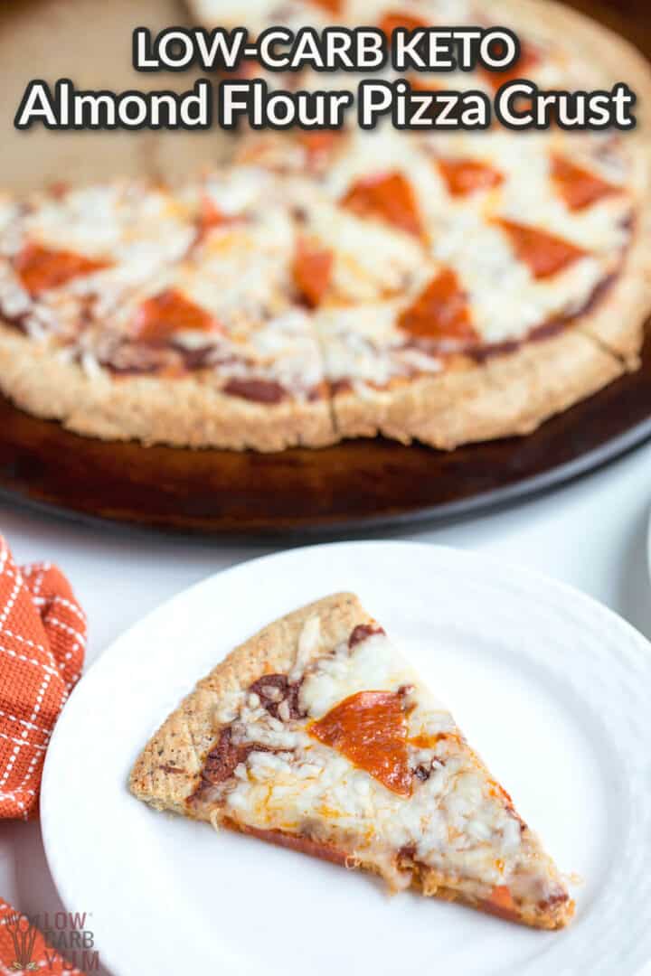 The Best Keto Almond Flour Pizza Crust - Low Carb Yum