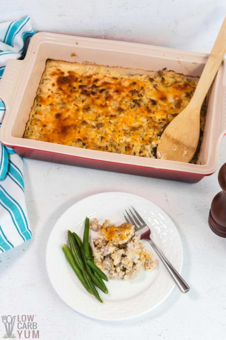 Ground Turkey and Cauliflower Rice Casserole - Low Carb Yum