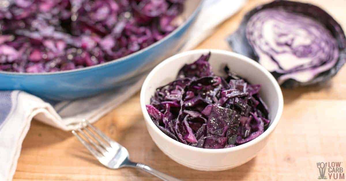 Sautéed Red Cabbage Recipe - Low Carb Yum