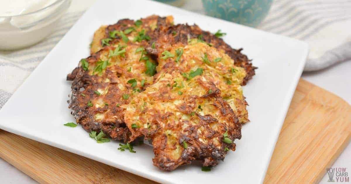 Keto Cabbage Hash Browns Low Carb Yum