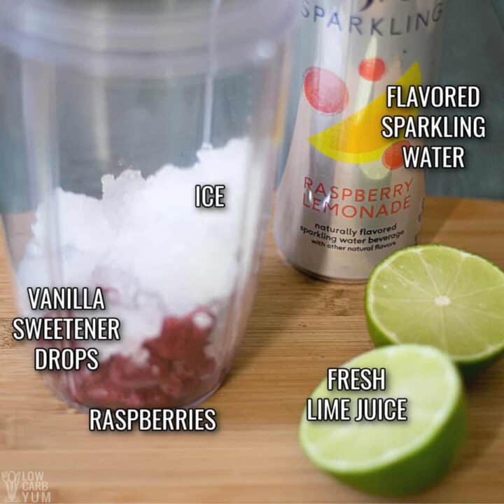 Sparkling Raspberry Limeade Mocktail - Low Carb Yum