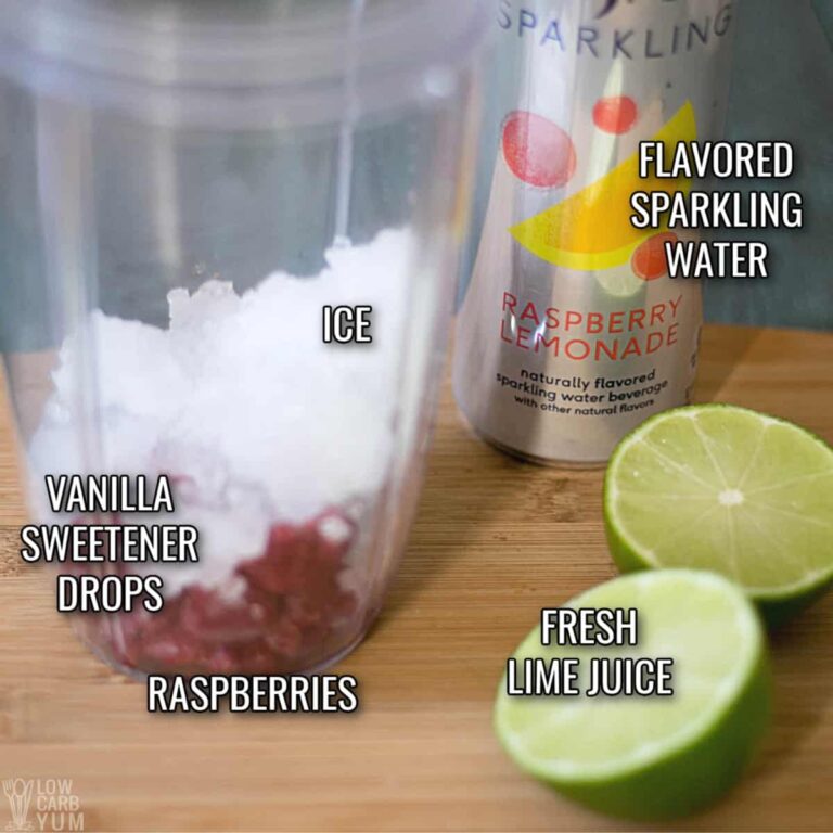 Sparkling Raspberry Limeade Mocktail - Low Carb Yum