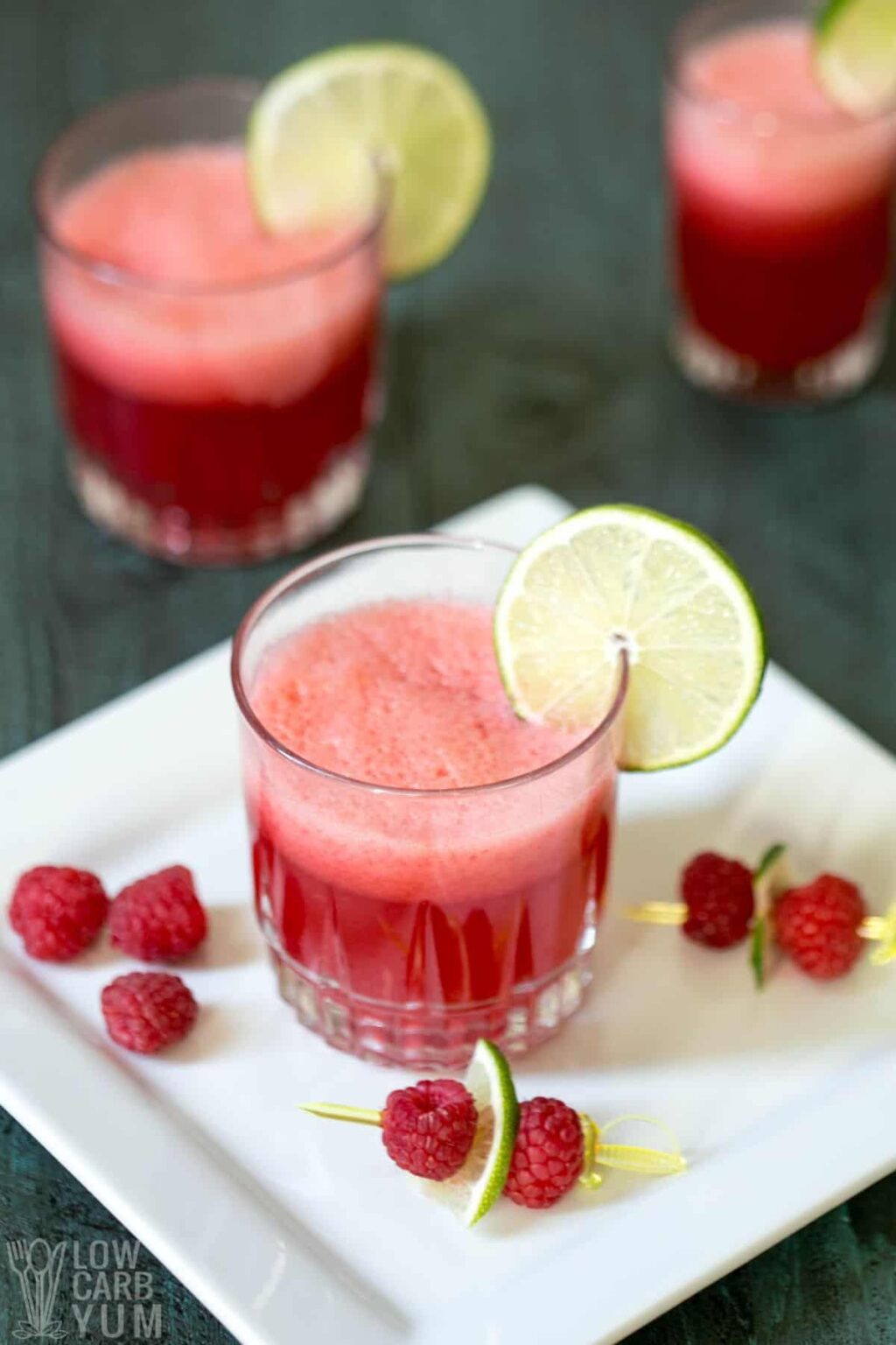 Sparkling Raspberry Limeade Mocktail - Low Carb Yum