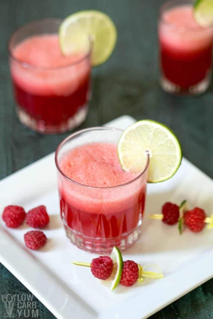 Sparkling Raspberry Limeade Mocktail - Low Carb Yum