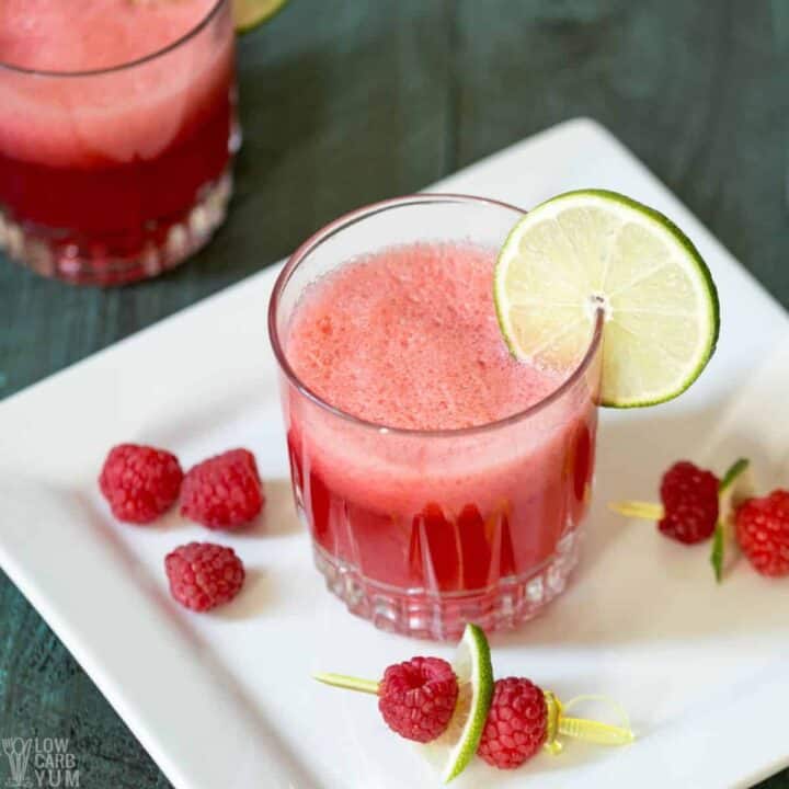 Sparkling Raspberry Limeade Mocktail - Low Carb Yum