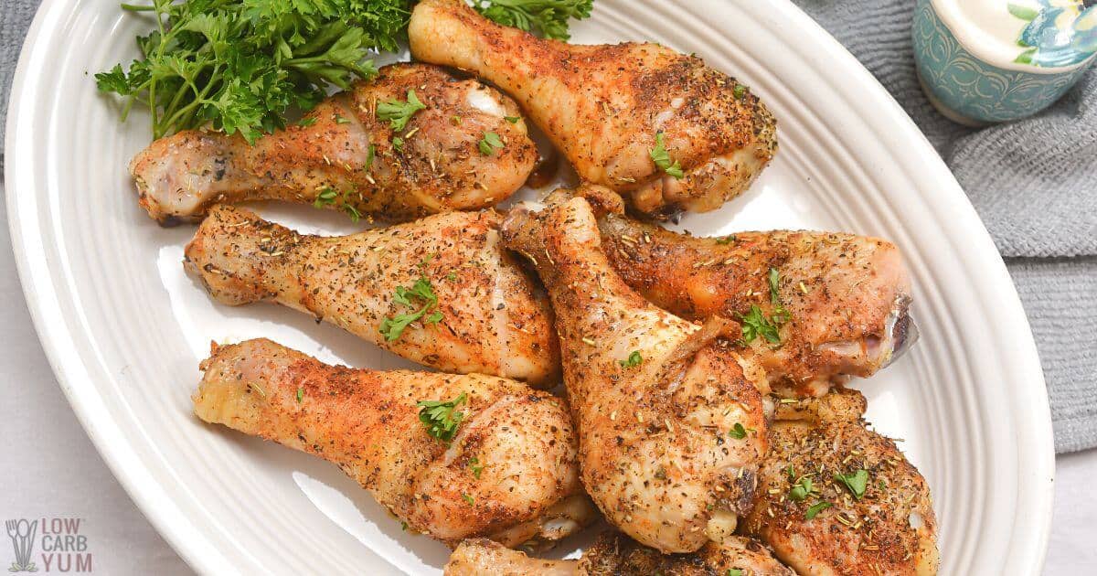 Roasted Chicken Legs - Low Carb Yum