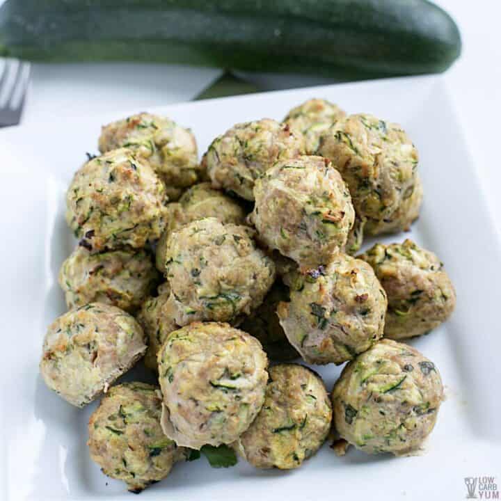 Turkey Zucchini Meatballs (or Chicken)