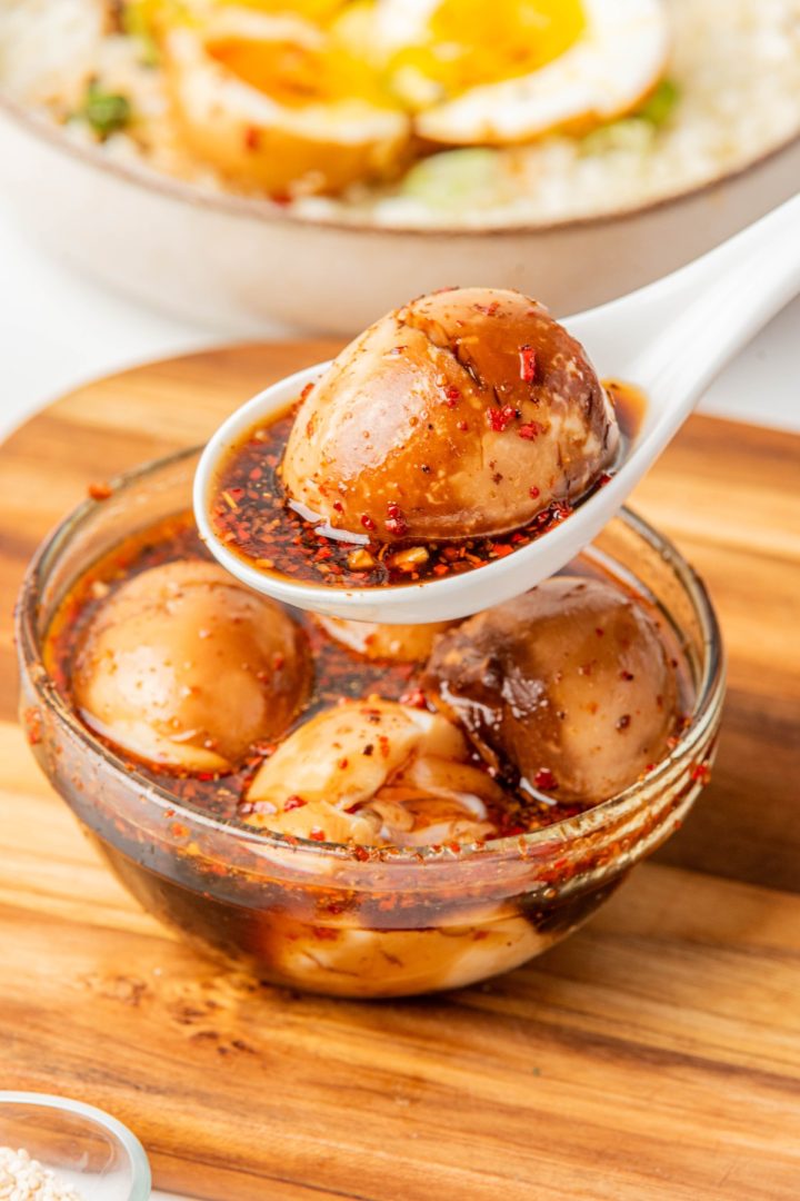 Keto Mayak Eggs (Korean Marinated Eggs) - Low Carb Yum