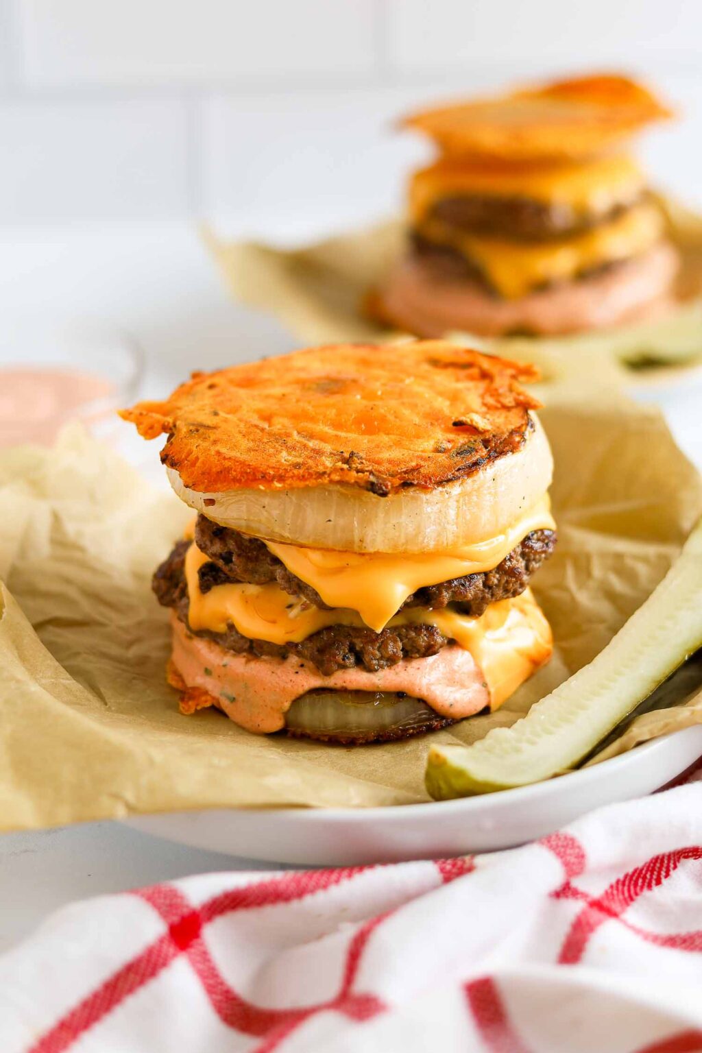 Flying Dutchman In-N-Out Recipe (Keto Onion Burger) - Low Carb Yum